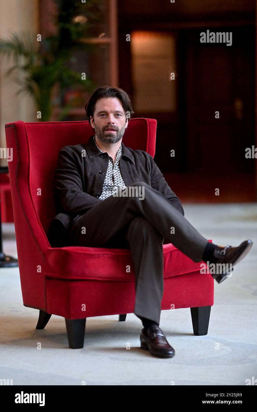 Sebastian Stan during A Different Man photocall the 50th Deauville ...