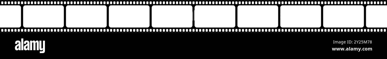 Blank horizontal film strip. Movie or photo camera tape template ...