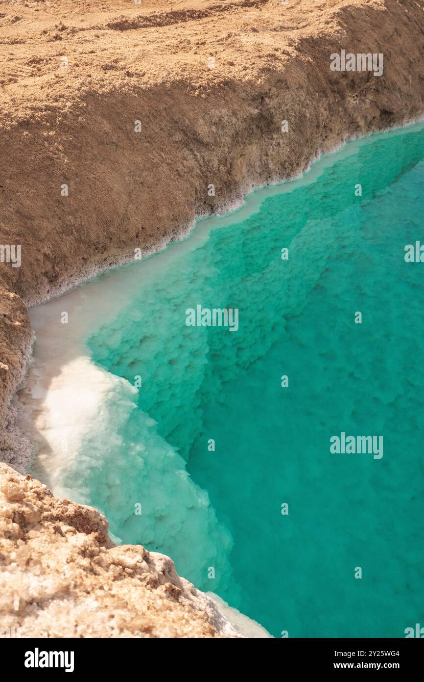 Salt lake of Siwa, Egypt Stock Photo - Alamy