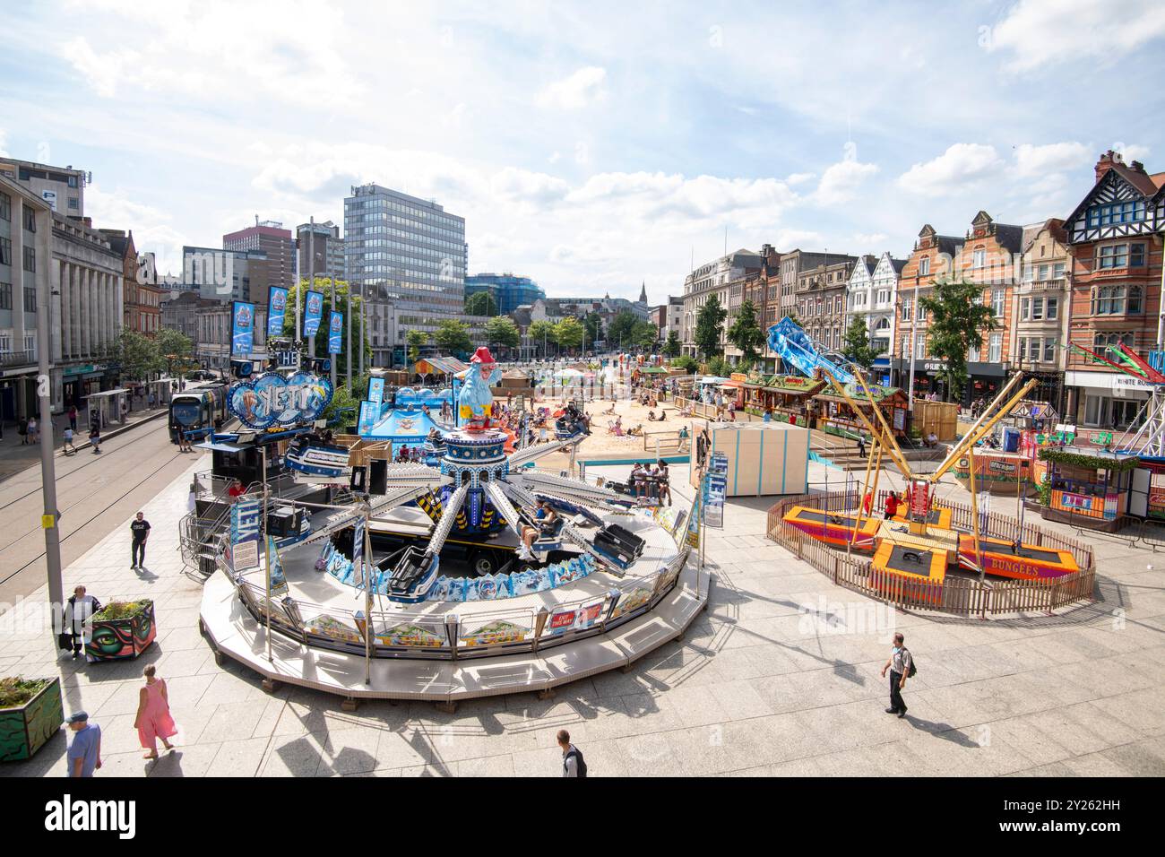 The Beach in the Market Square, Nottingham Nottinghamshire England UK ...