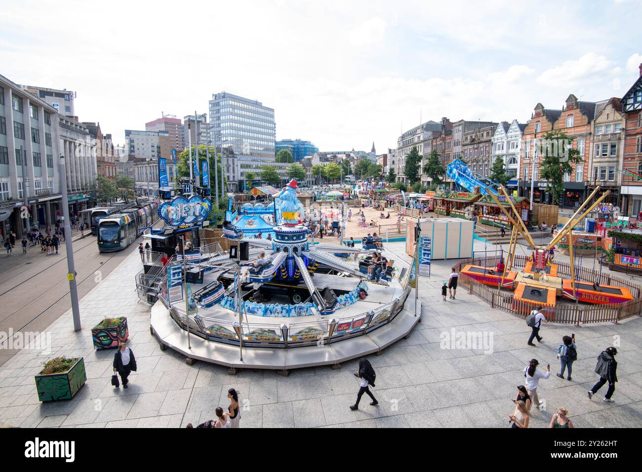 The Beach in the Market Square, Nottingham Nottinghamshire England UK ...