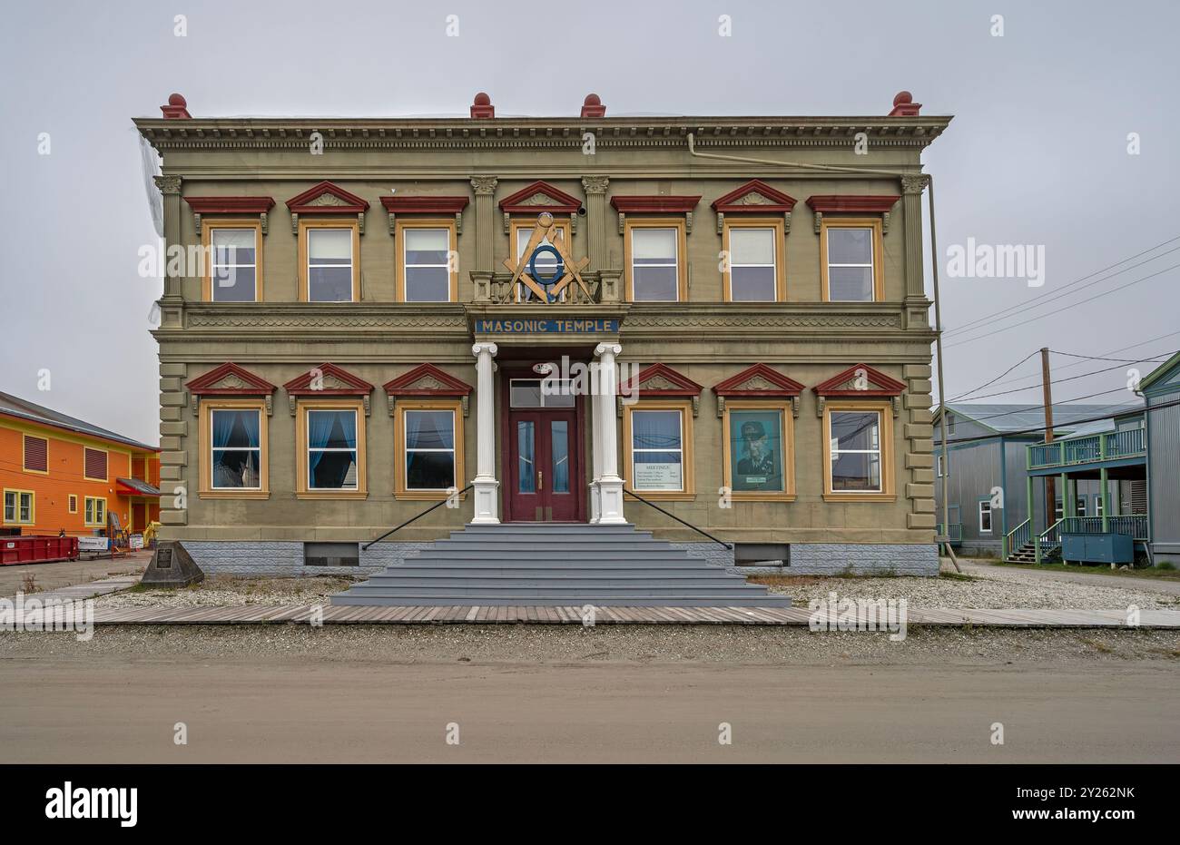 Dawson City, Yukon, Canada – August 27, 2024: Historic Masonic Temple ...