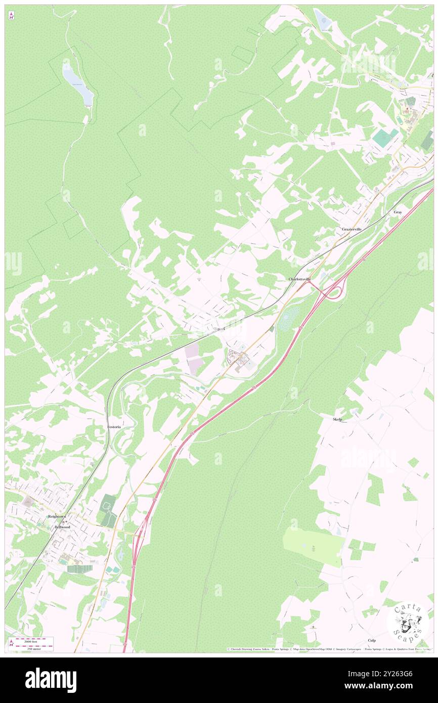 Map of tipton pennsylvania Cut Out Stock Images & Pictures - Alamy