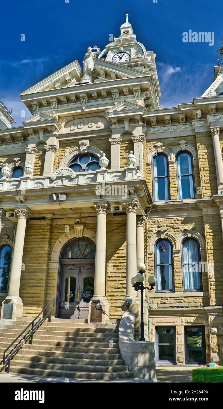 Guernsey County Courthouse is located on U.S. Route 40 in Cambridge ...