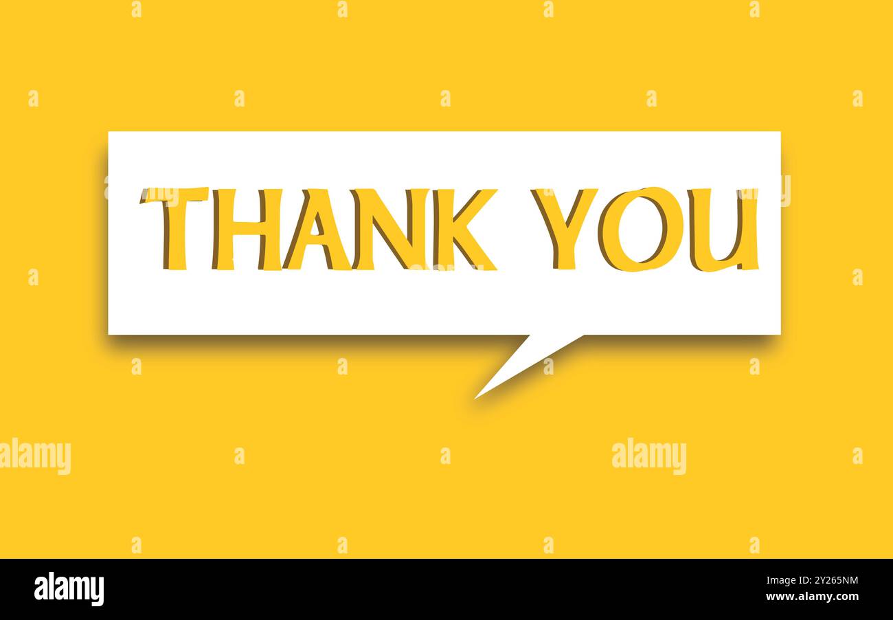 Thank you speech bubble banner. Banner for business, marketing and ...