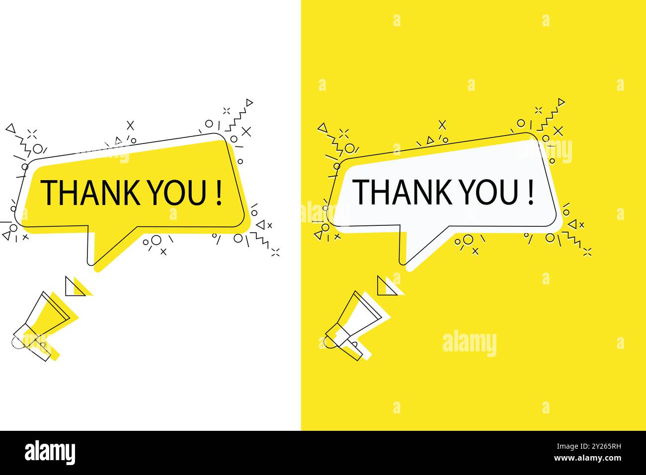 Thank you card design. vector illustration Stock Vector Image & Art - Alamy