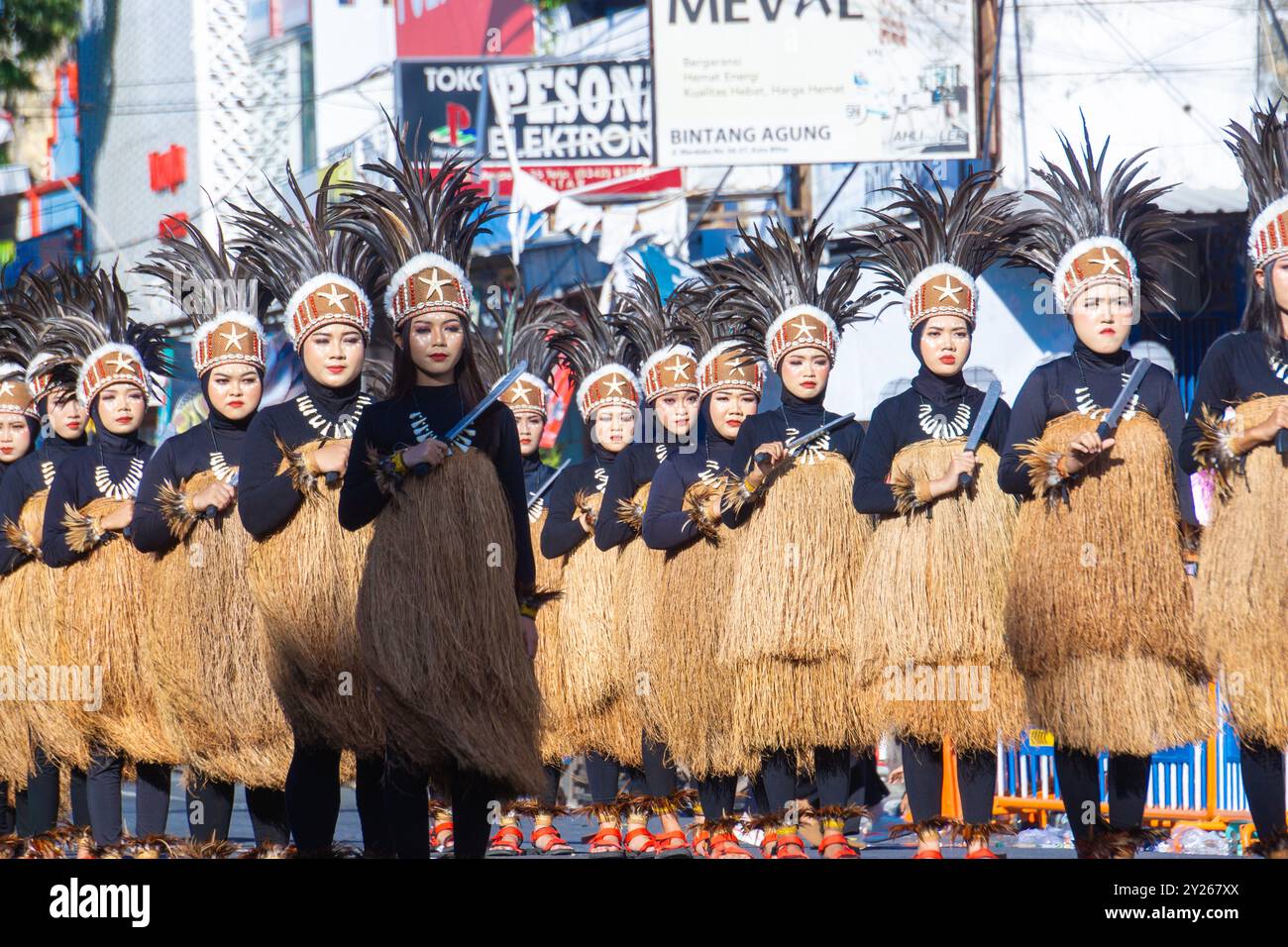 Salawaku dance from West Papua on the 3rd BEN Carnival. This dance is ...