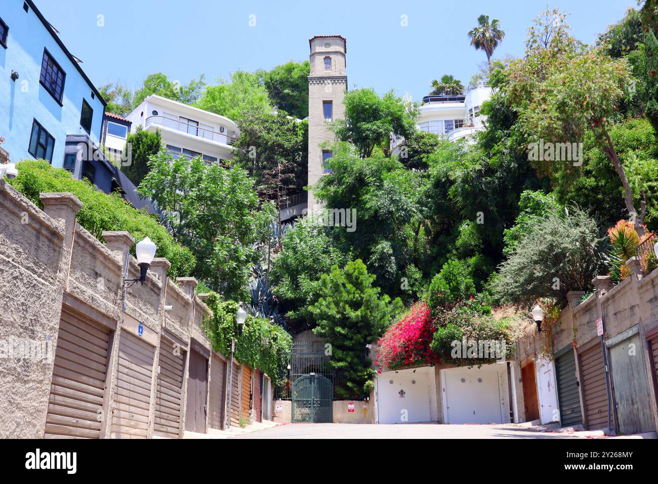 Hollywood (Los Angeles), California: High Tower Elevator, located in ...