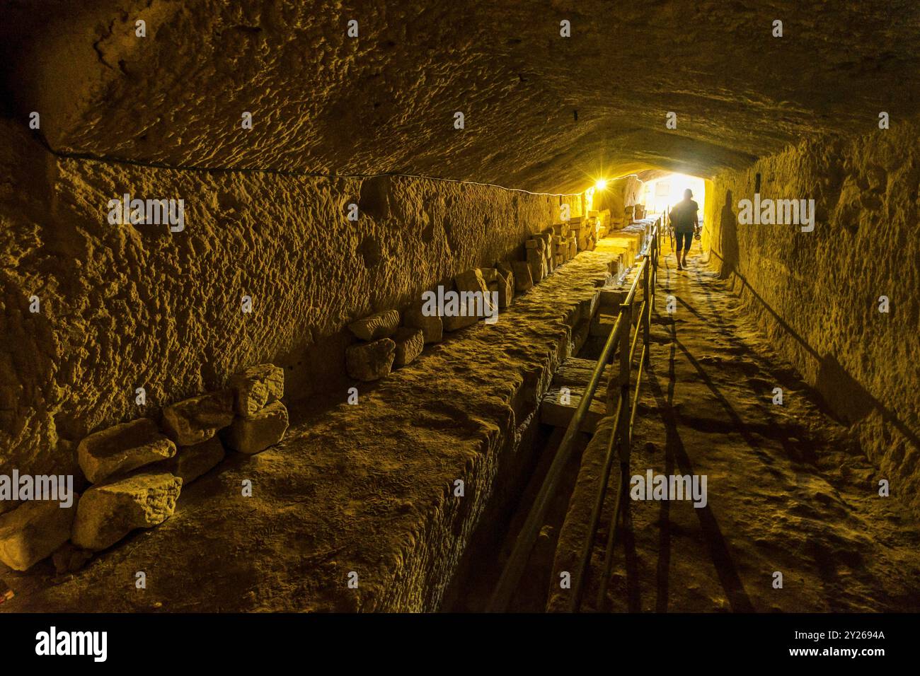 Underground gallery, castle of San Felipe, 16th century, mouth of the ...