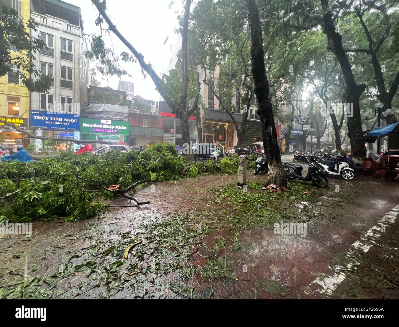 Hanoi in Yagi Typhoon Stock Photo - Alamy