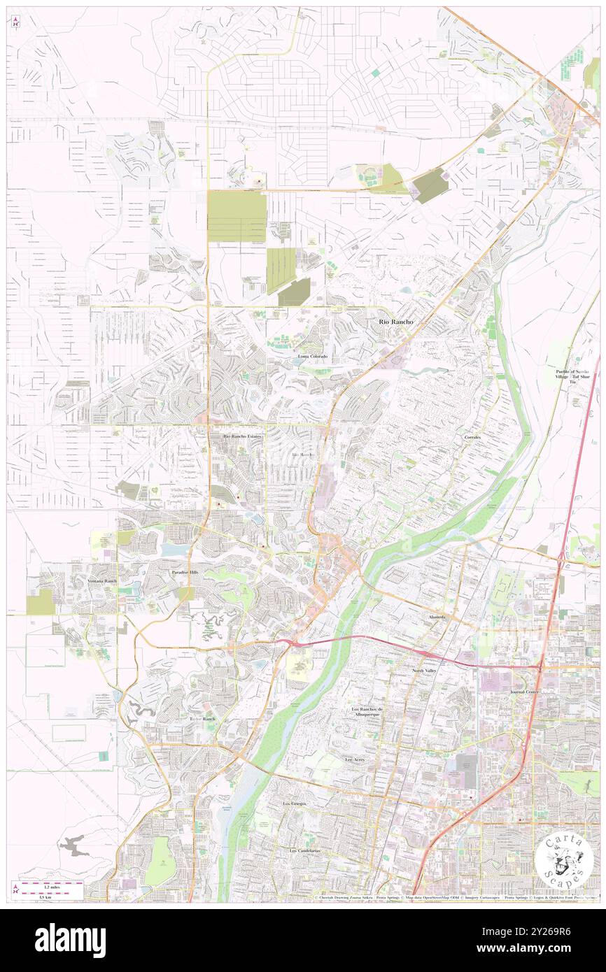 Map of rio rancho new mexico Cut Out Stock Images & Pictures - Alamy