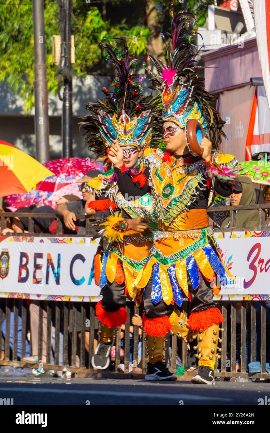 Topeng Ireng dance from Central Java on the 3rd BEN Carnival. This ...