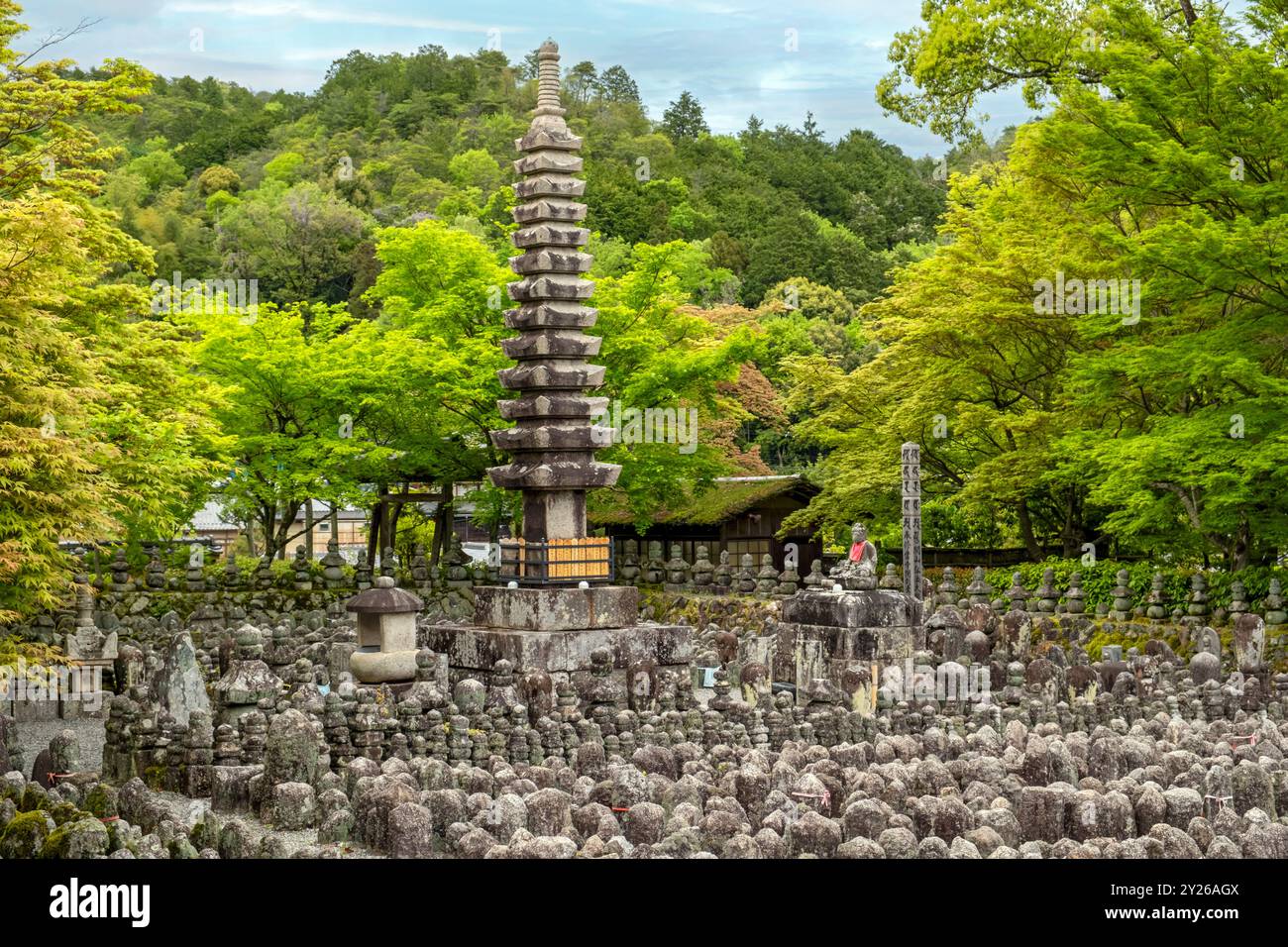 Adashino Nenbutsu-ji temple, Kyoto, Japan Stock Photo - Alamy