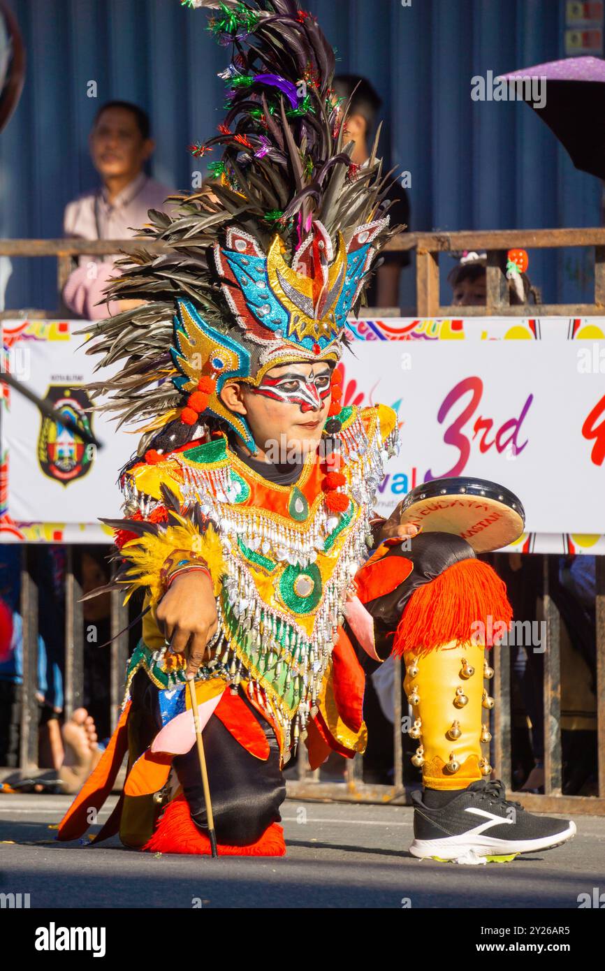 Topeng Ireng dance from Central Java on the 3rd BEN Carnival. This ...