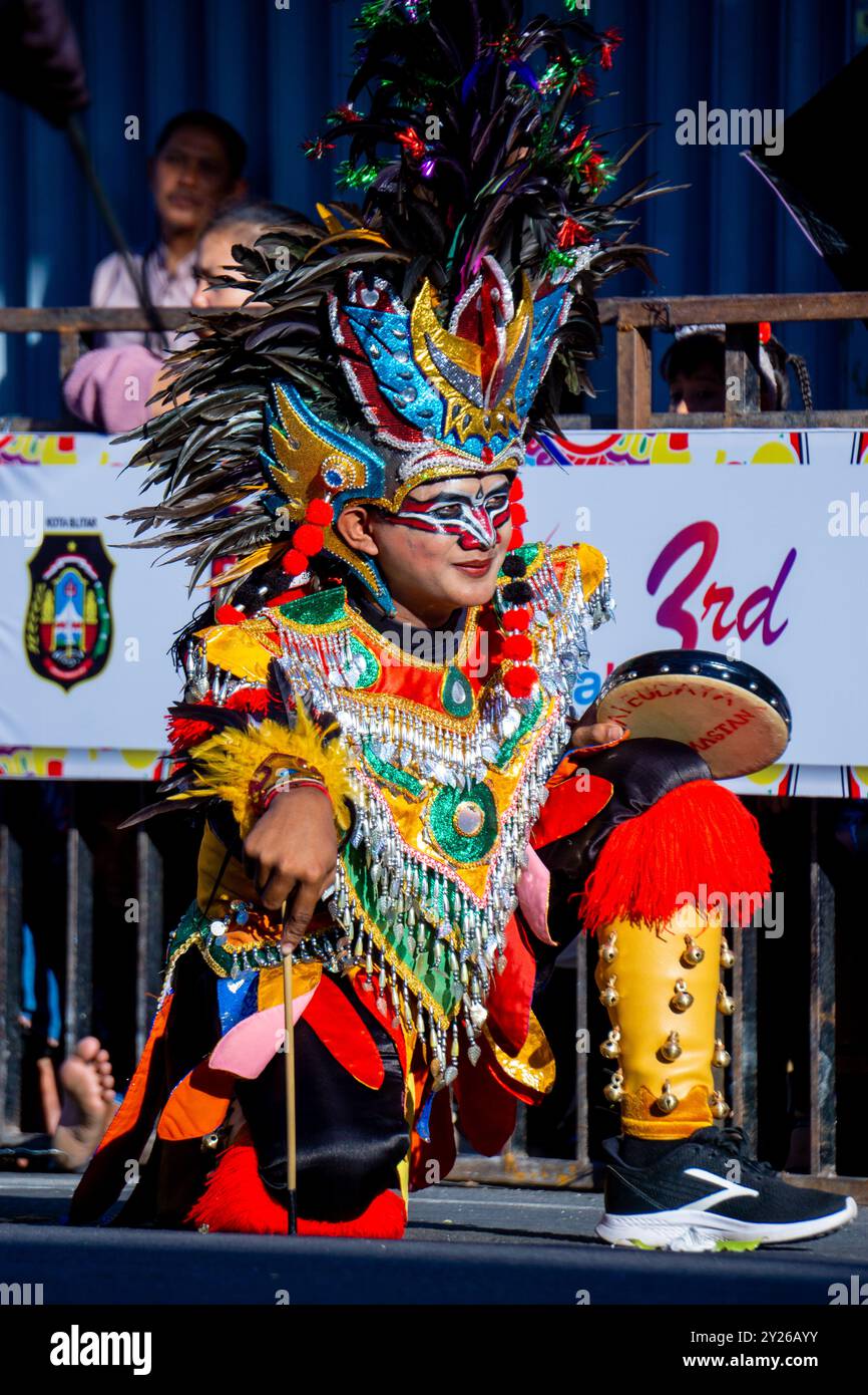 Topeng Ireng dance from Central Java on the 3rd BEN Carnival. This ...