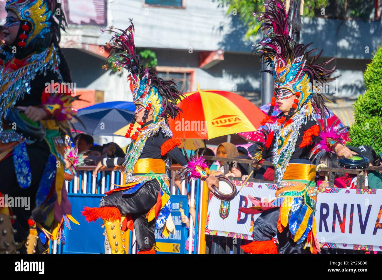 Topeng Ireng dance from Central Java on the 3rd BEN Carnival. This ...