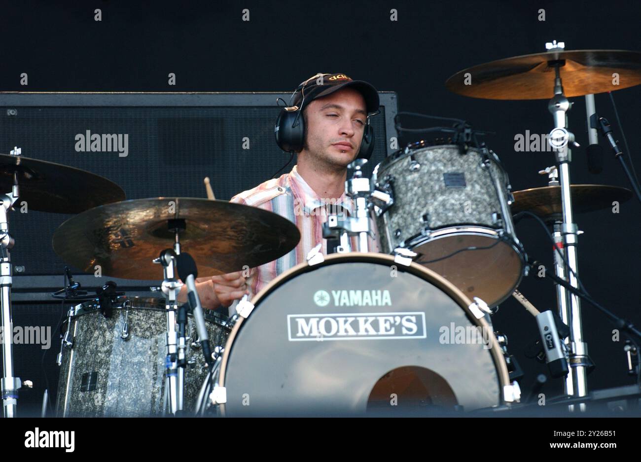 Imola Italy 12/06/2005: Danilo Tasco drummer of the Negramaro, Italian ...