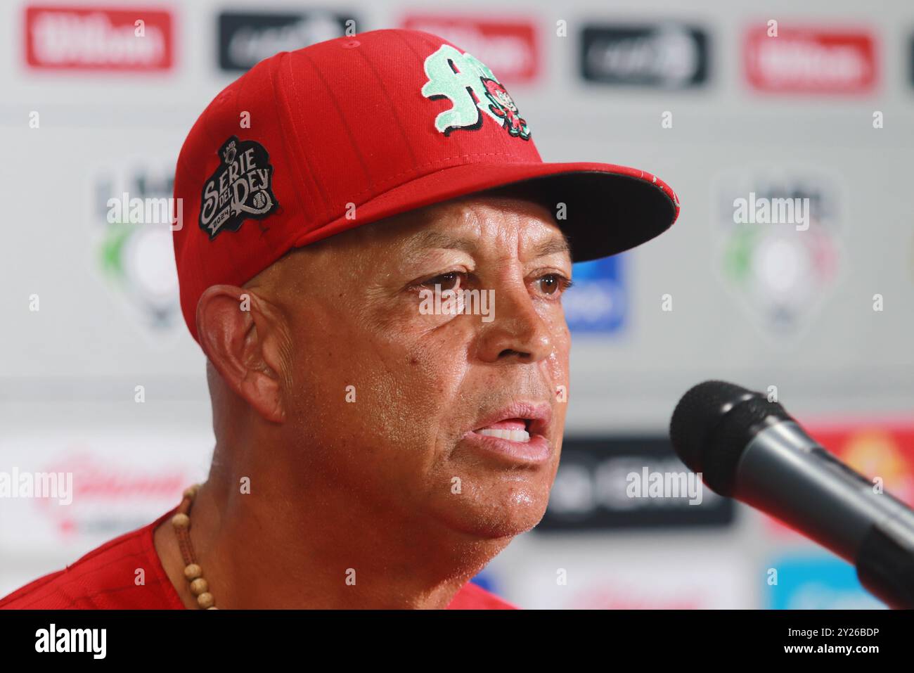 Monterrey, Mexico. 09th Sep, 2024. Lorenzo Bundy #30 manager of Diablos ...