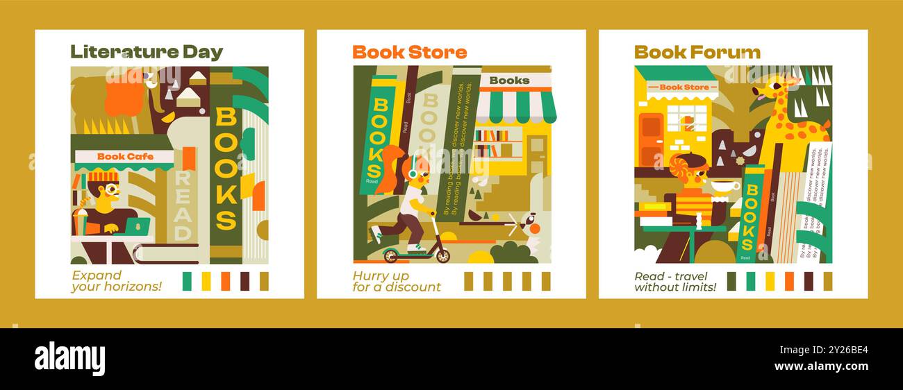 Bookshop signage Stock Vector Images - Alamy