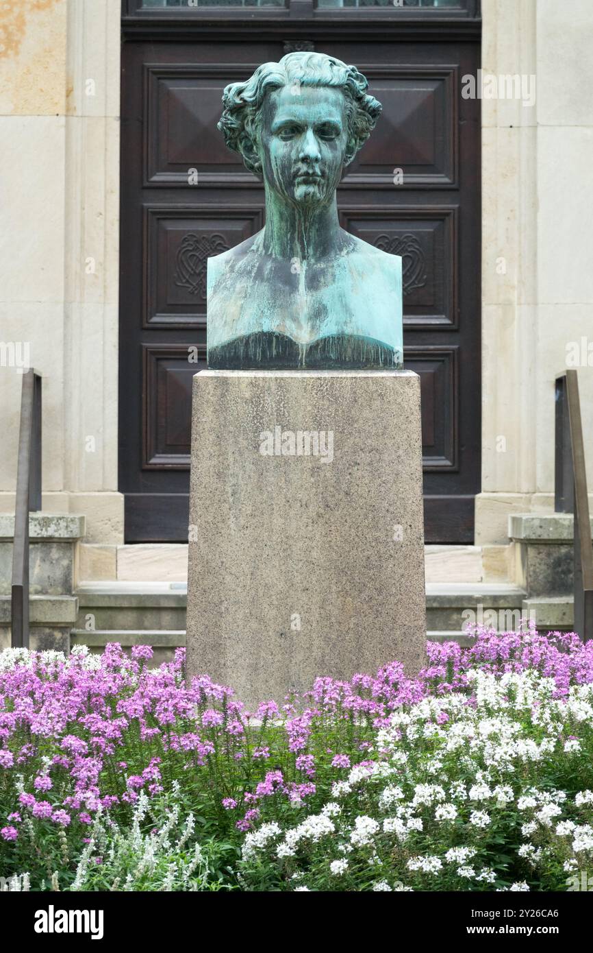 Bayreuth Ludwig II King of Bavaria Ludwig II bust in front Wagners ...