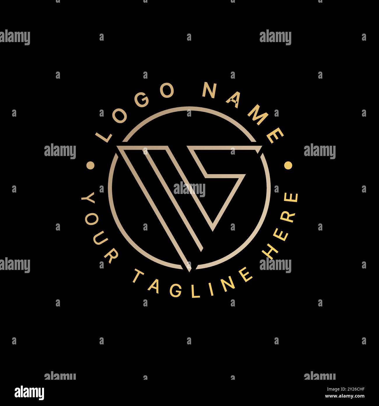 Logo design graphic concept creative abstract premium vector stock initial MS line sport font on ...