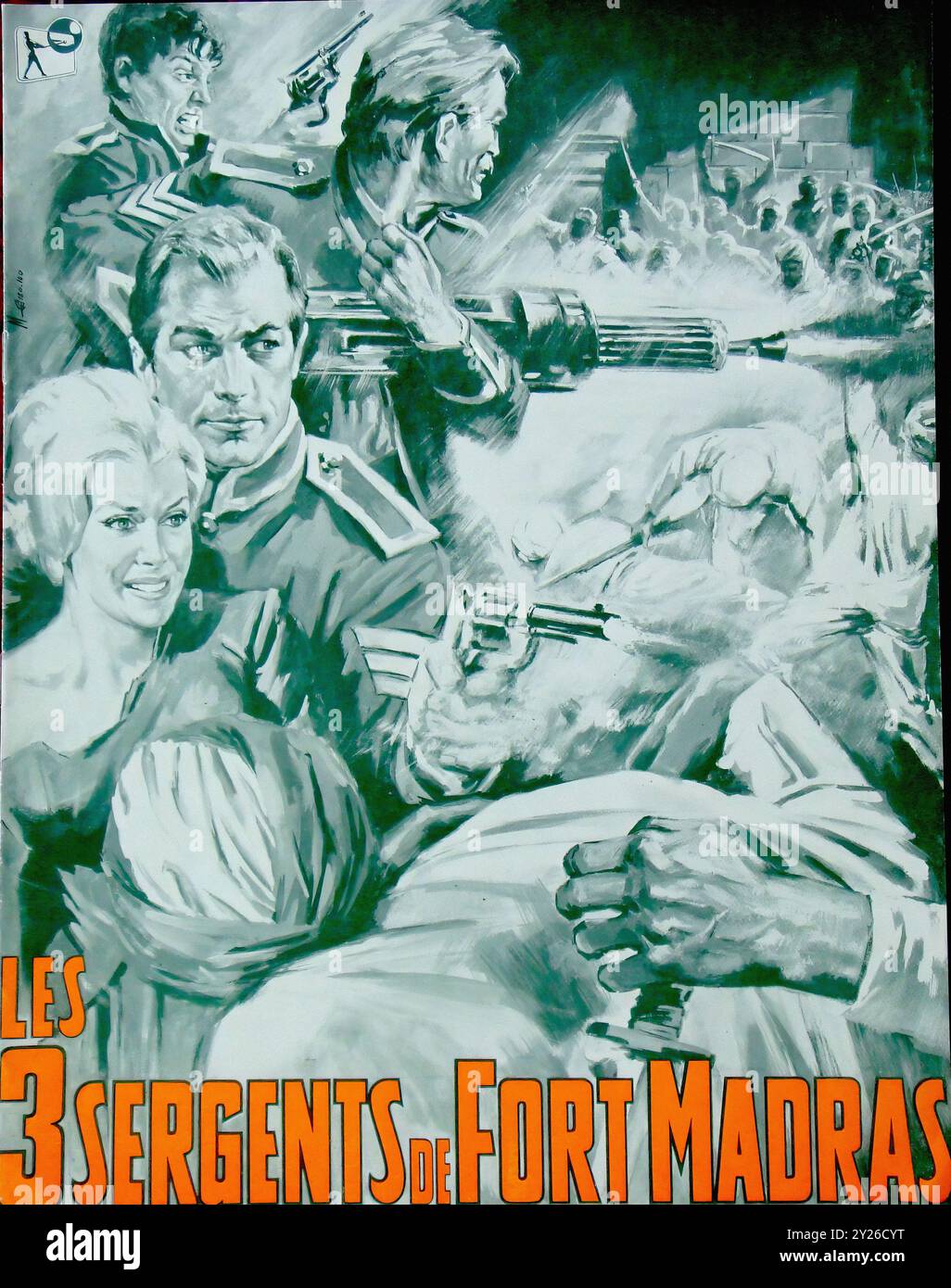Adventures of the Bengal Lancers 001 - Vintage French Movie Poster ...