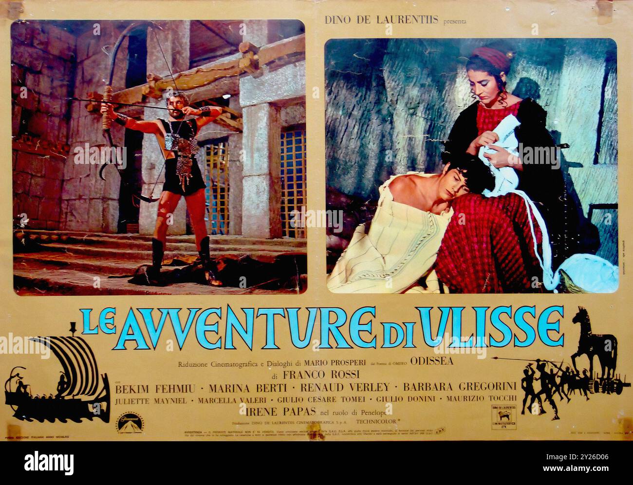 Adventures of Ulysses, the 001 - Vintage Italian Lobby Card Stock Photo ...