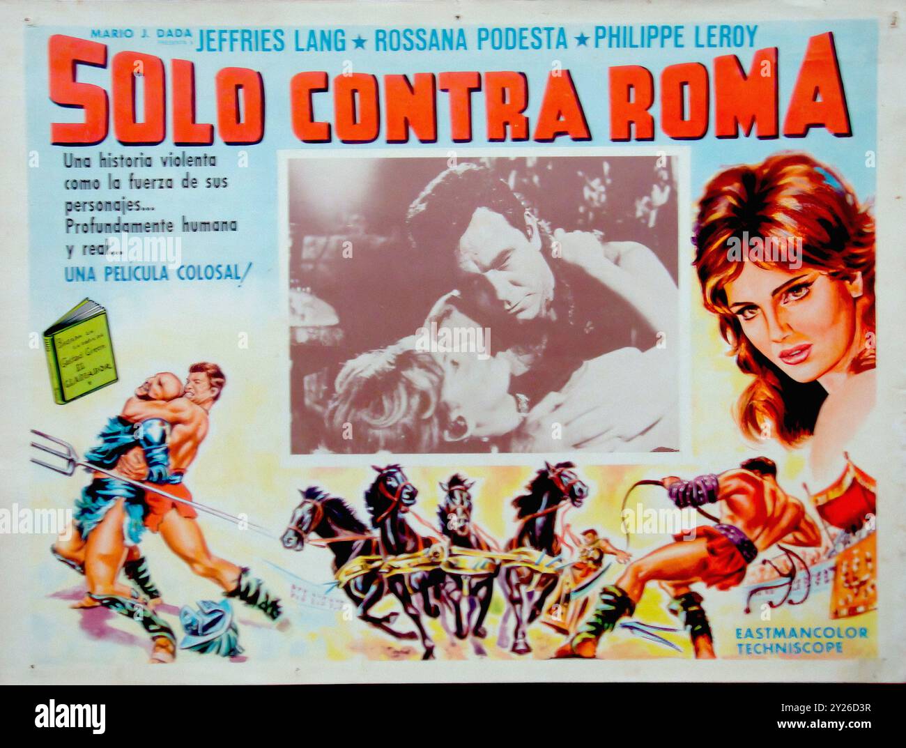 Alone Against Rome 012 - Vintage Italian Lobby Card Stock Photo - Alamy