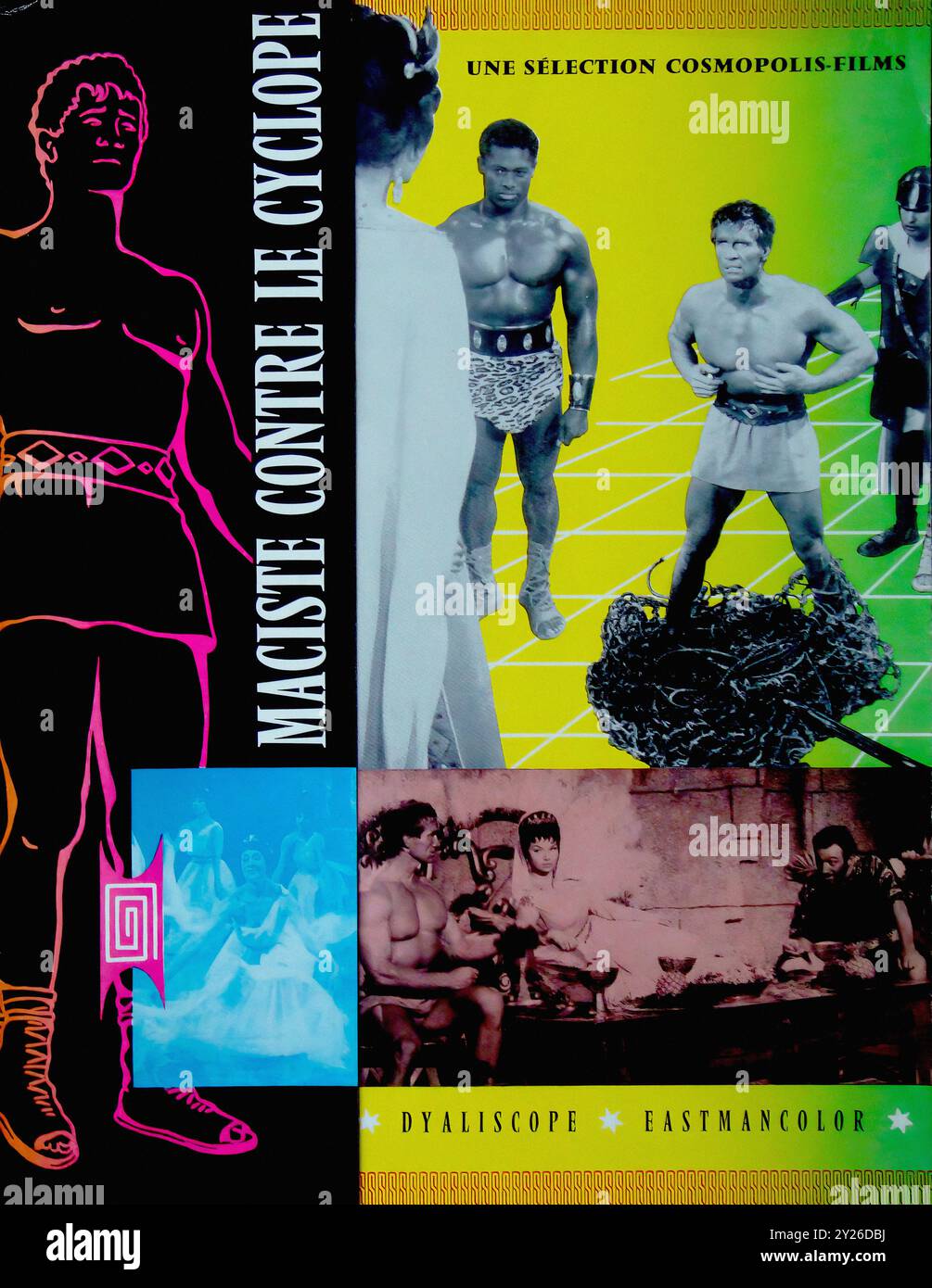 Atlas in the Land of the Cyclops - Vintage French Movie Poster Stock ...