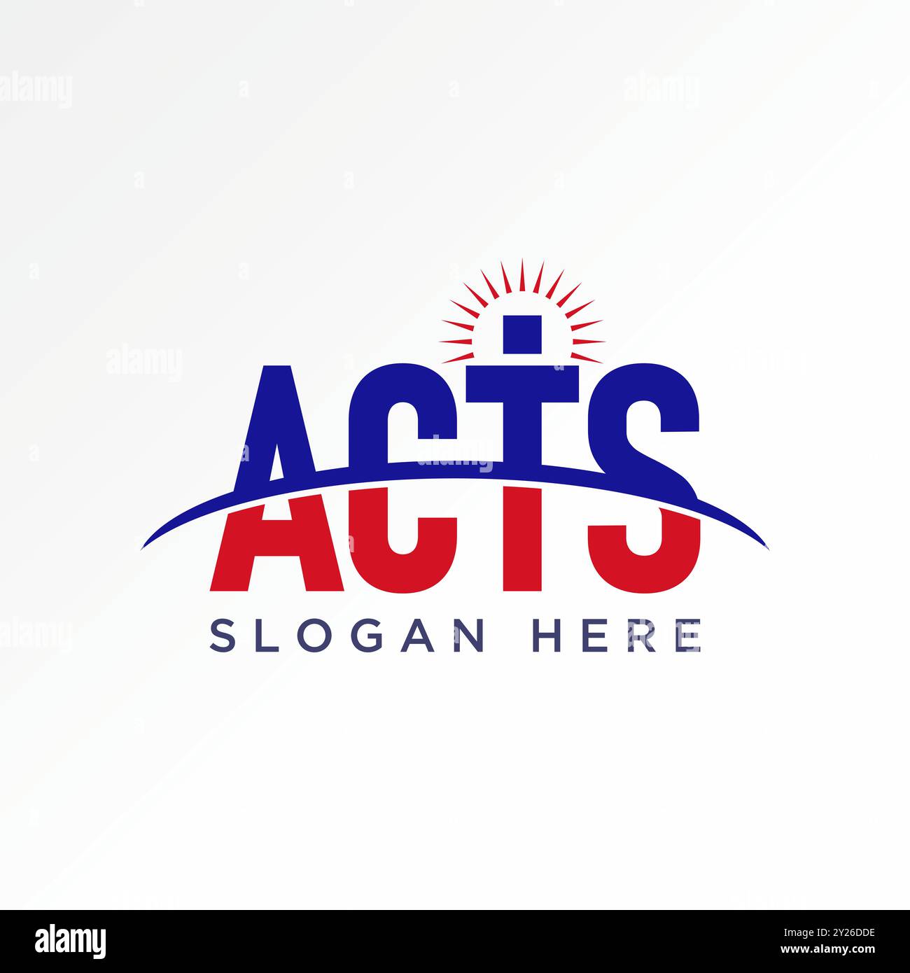 Logo design graphic concept creative abstract premium vector stock initial text ACTS font ...