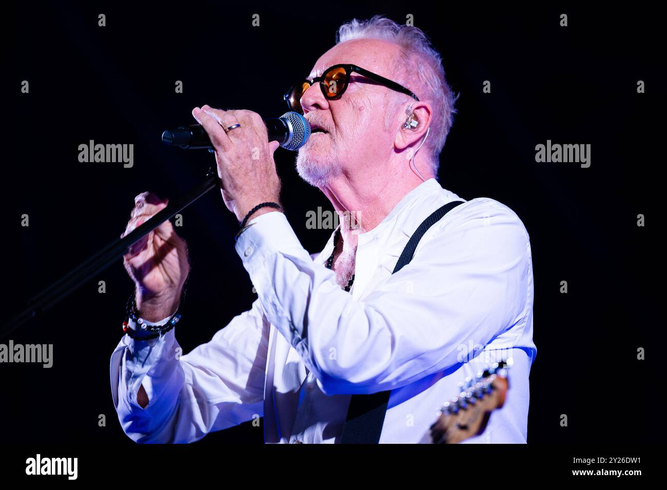 Umberto Tozzi performs for the Last pink night in piazza dei signori ...