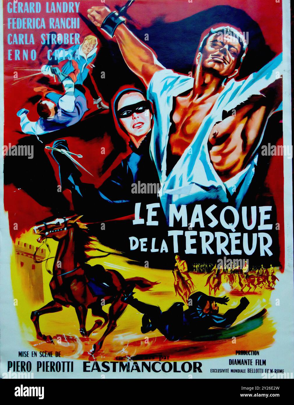 Black Archer, the (1959) - Vintage French Movie Poster Stock Photo - Alamy