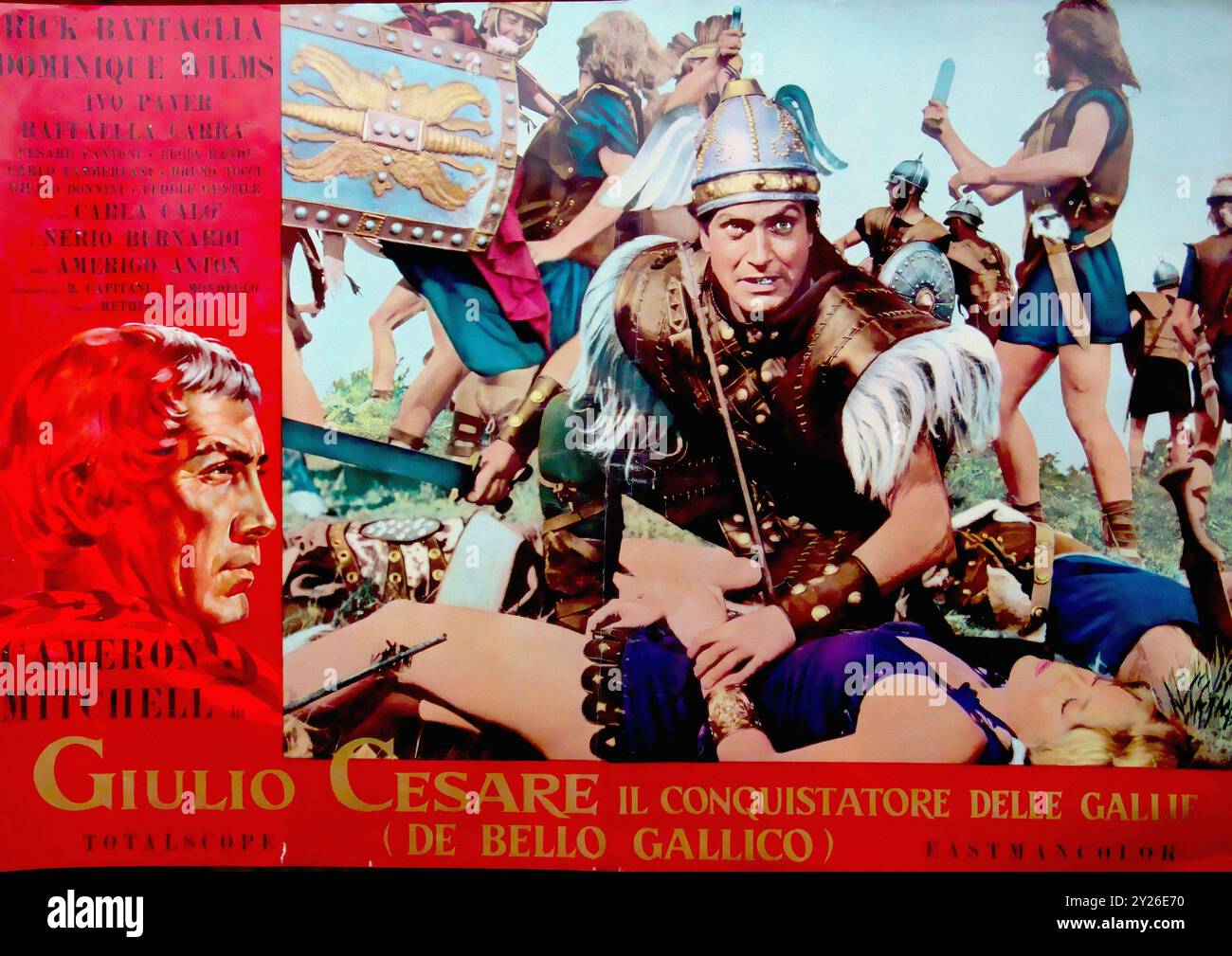 Caesar the Conqueror (1964) 008 - Vintage Italian Lobby Card Stock ...