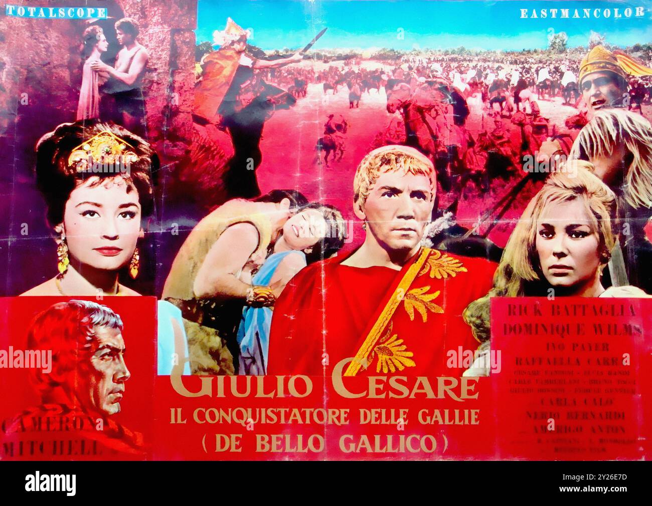 Caesar the Conqueror 001 - Vintage Italian Lobby Card Stock Photo - Alamy