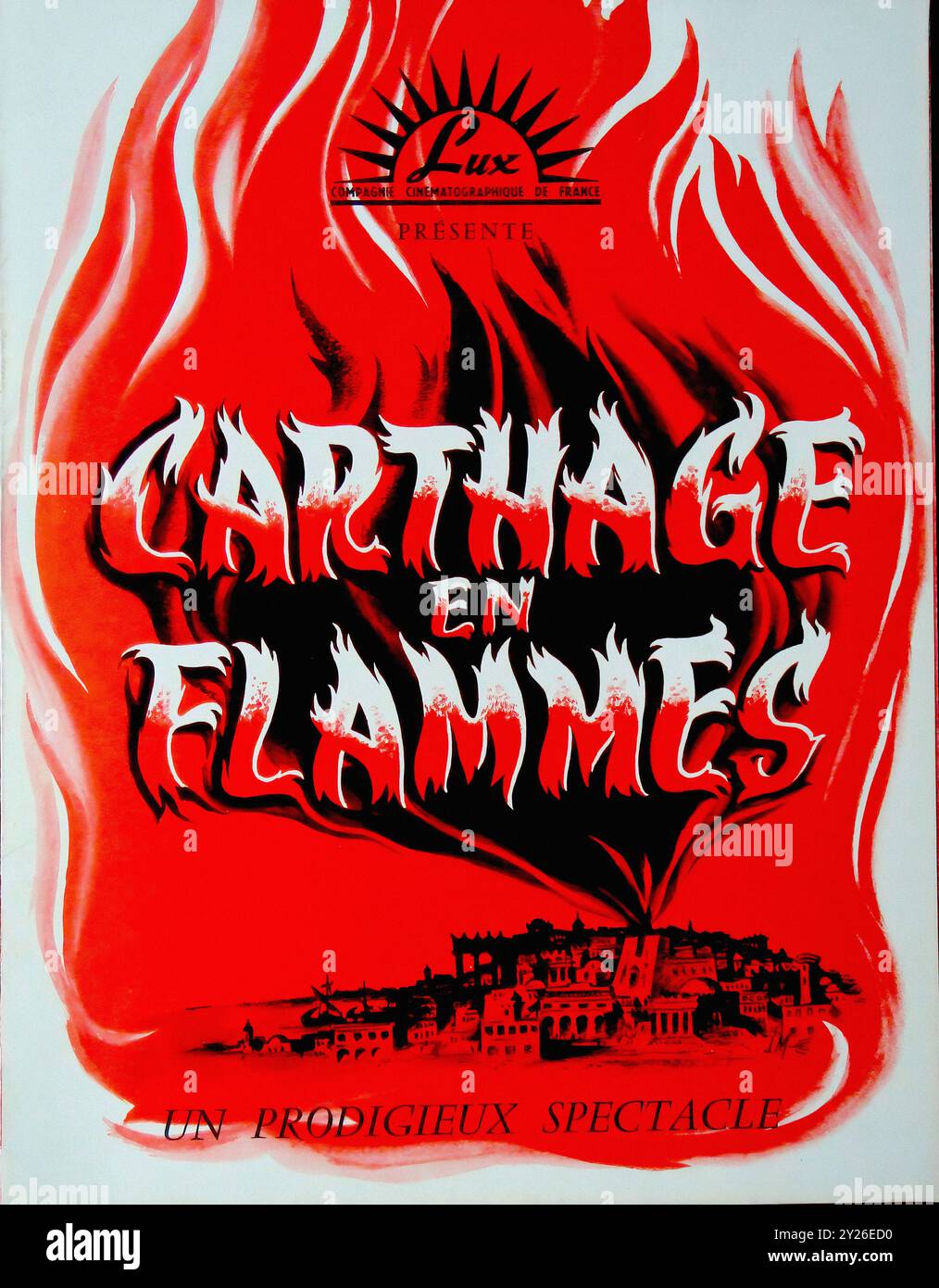 Carthage in Flames (1960) - Vintage French Movie Poster Stock Photo - Alamy