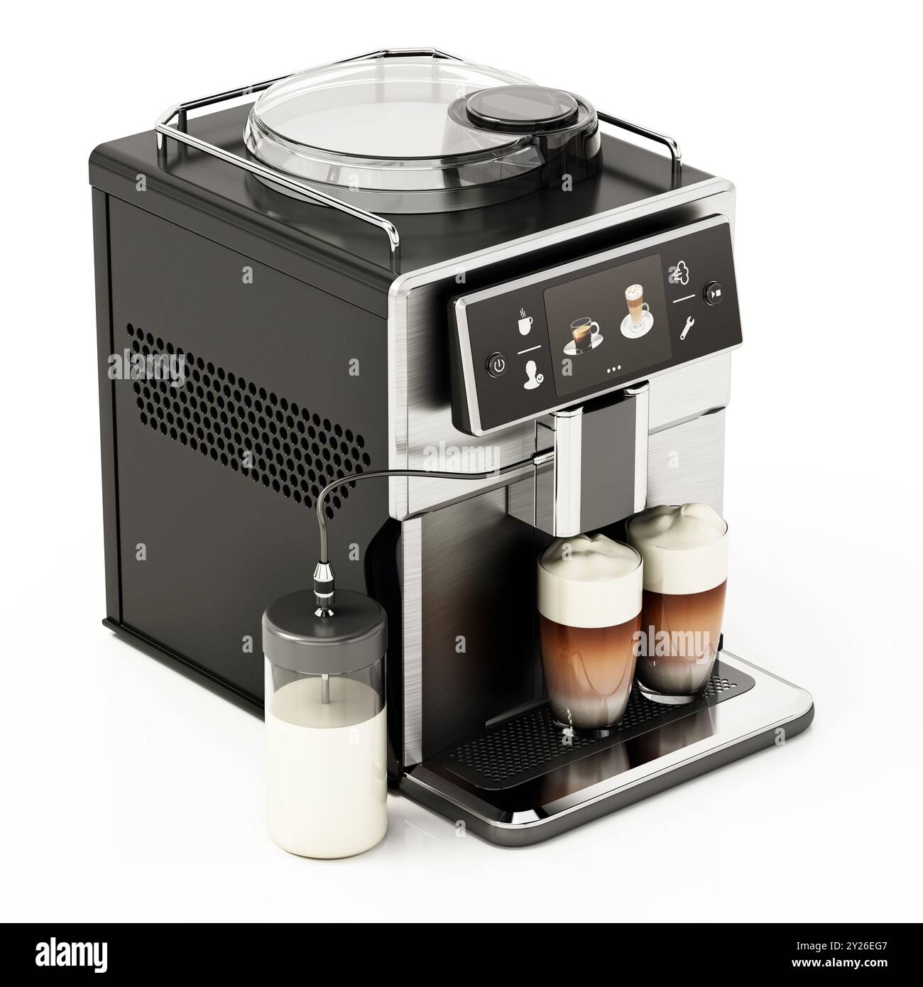 Espresso machine making glass Cut Out Stock Images & Pictures - Alamy