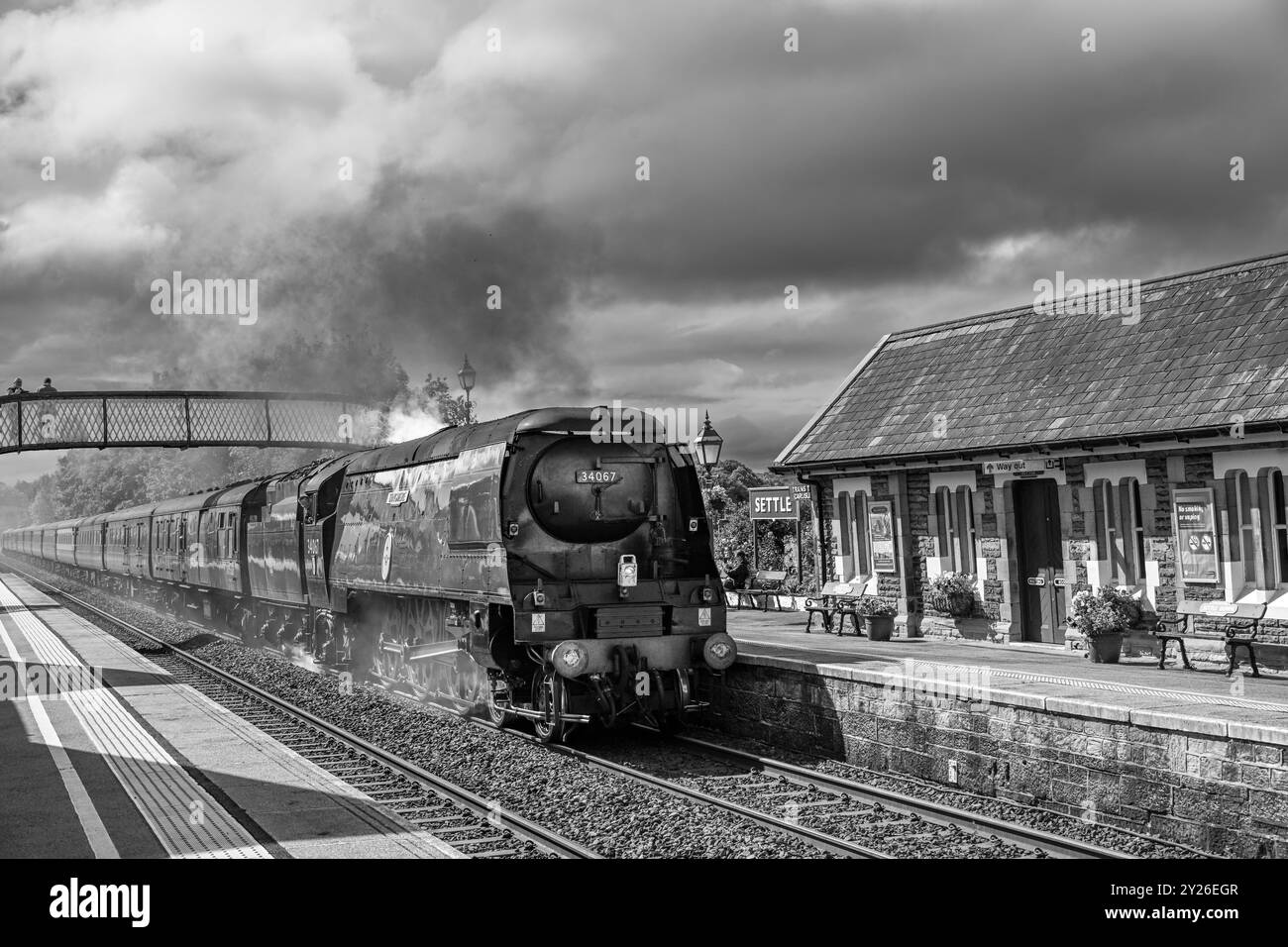 Tangmere steam locomotive Black and White Stock Photos & Images - Alamy