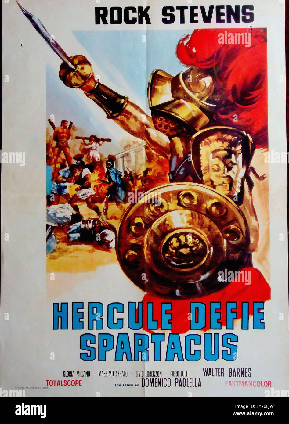 Challenge of the Gladiator (1965) - Vintage French Movie Poster Stock ...