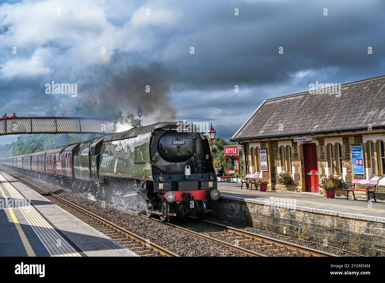 The Historic "Spam Can" Tangmere steam locomotive number 34067, built ...