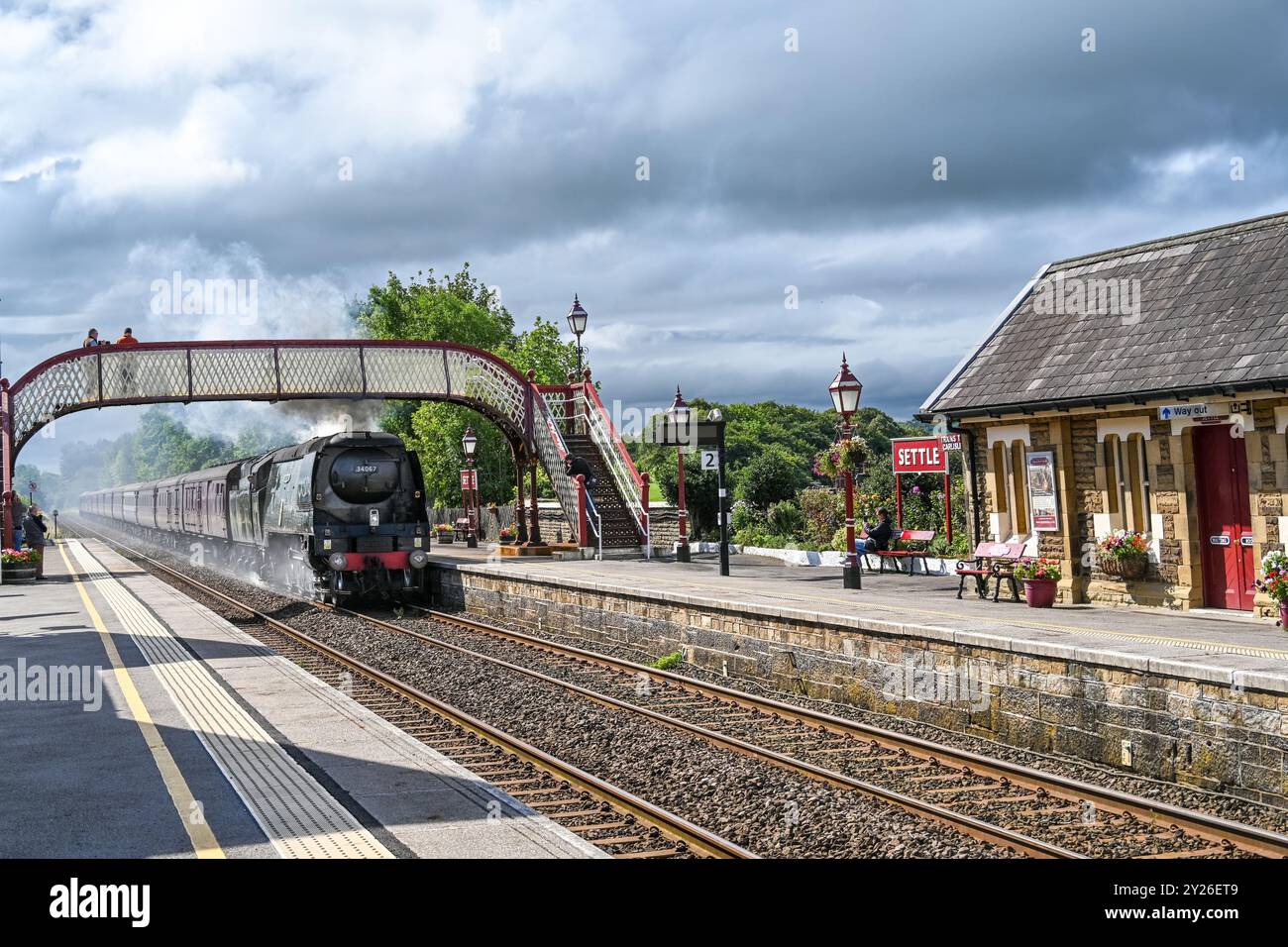 The Historic "Spam Can" Tangmere steam locomotive number 34067, built ...