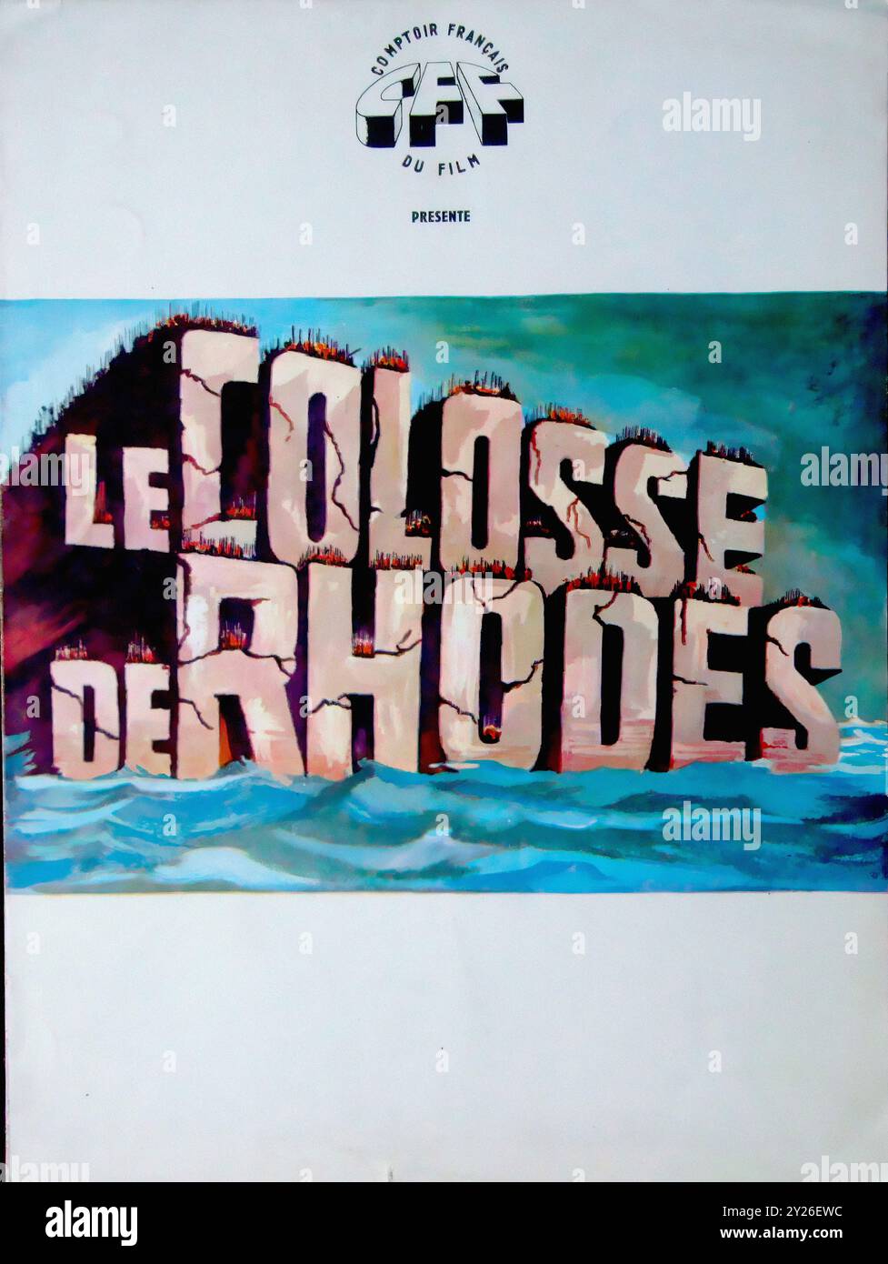Colossus of Rhodes, the - Vintage French Movie Poster Stock Photo - Alamy