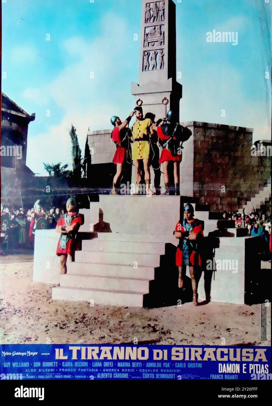 Damon and Pythias (1962) 006 - Vintage Italian Lobby Card Stock Photo ...
