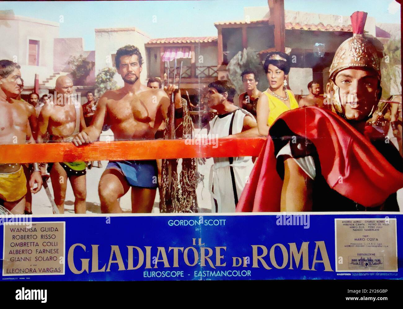 Gladiator of Rome (1962) 001 - Vintage Italian Lobby Card Stock Photo ...