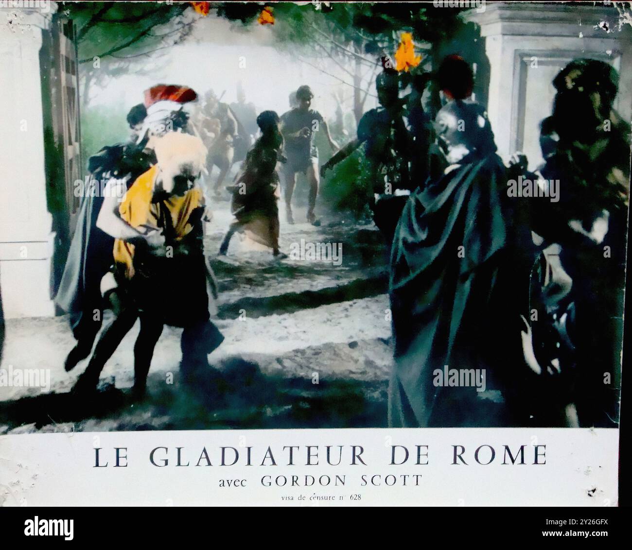 Gladiator of Rome (1962) 010 - Vintage French Lobby Card Stock Photo ...