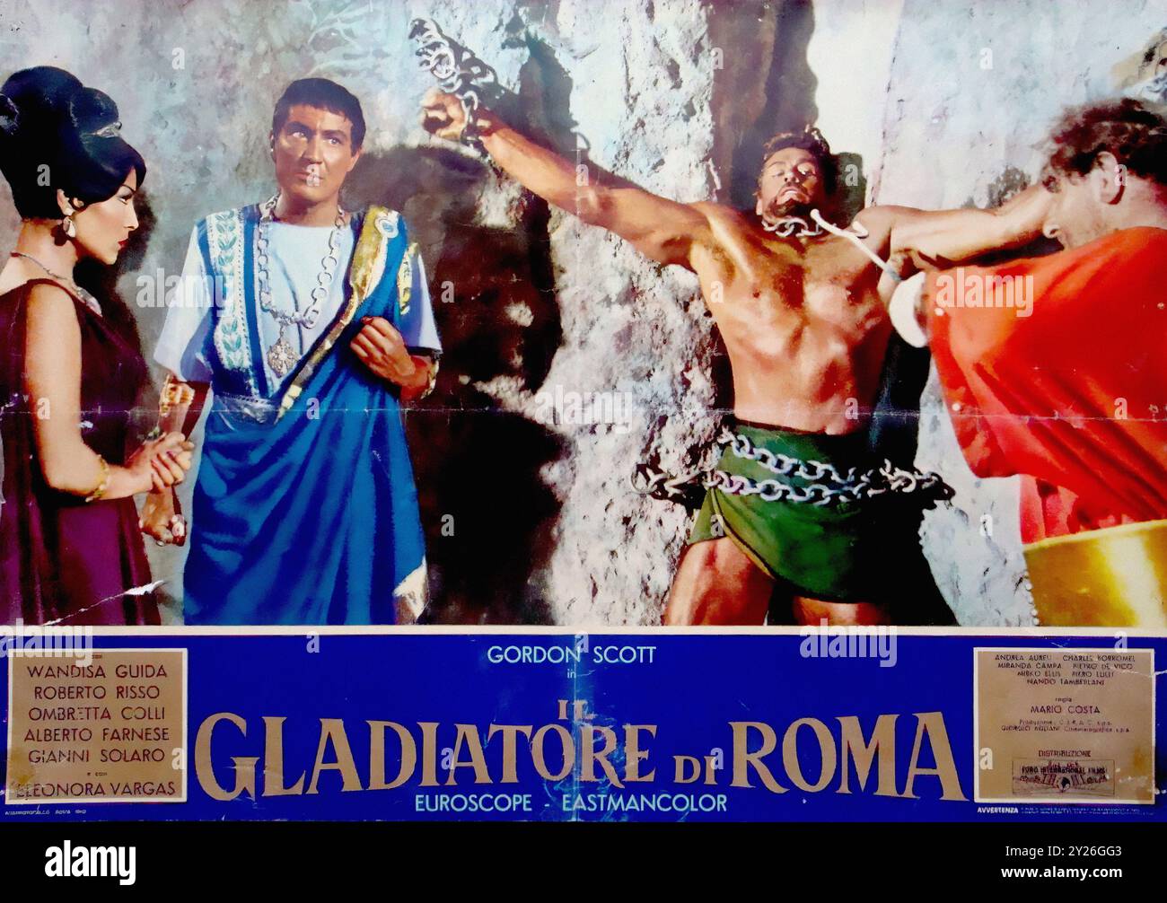 Gladiator of Rome (1962) 006 - Vintage Italian Lobby Card Stock Photo ...
