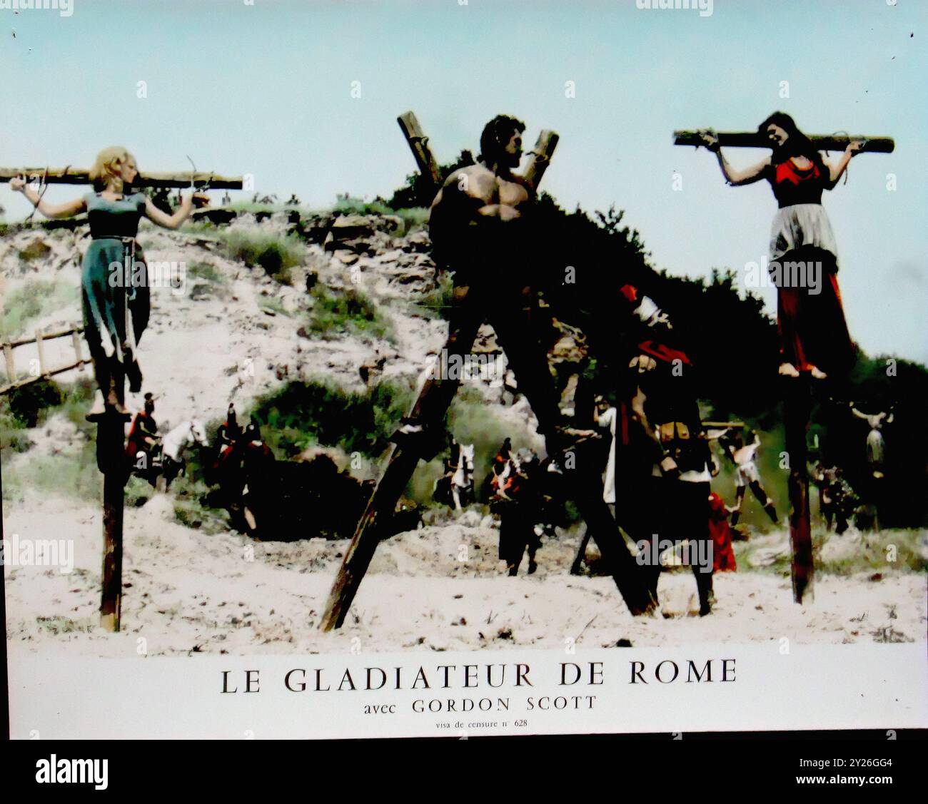 Gladiator of Rome (1962) 018 - Vintage French Lobby Card Stock Photo ...
