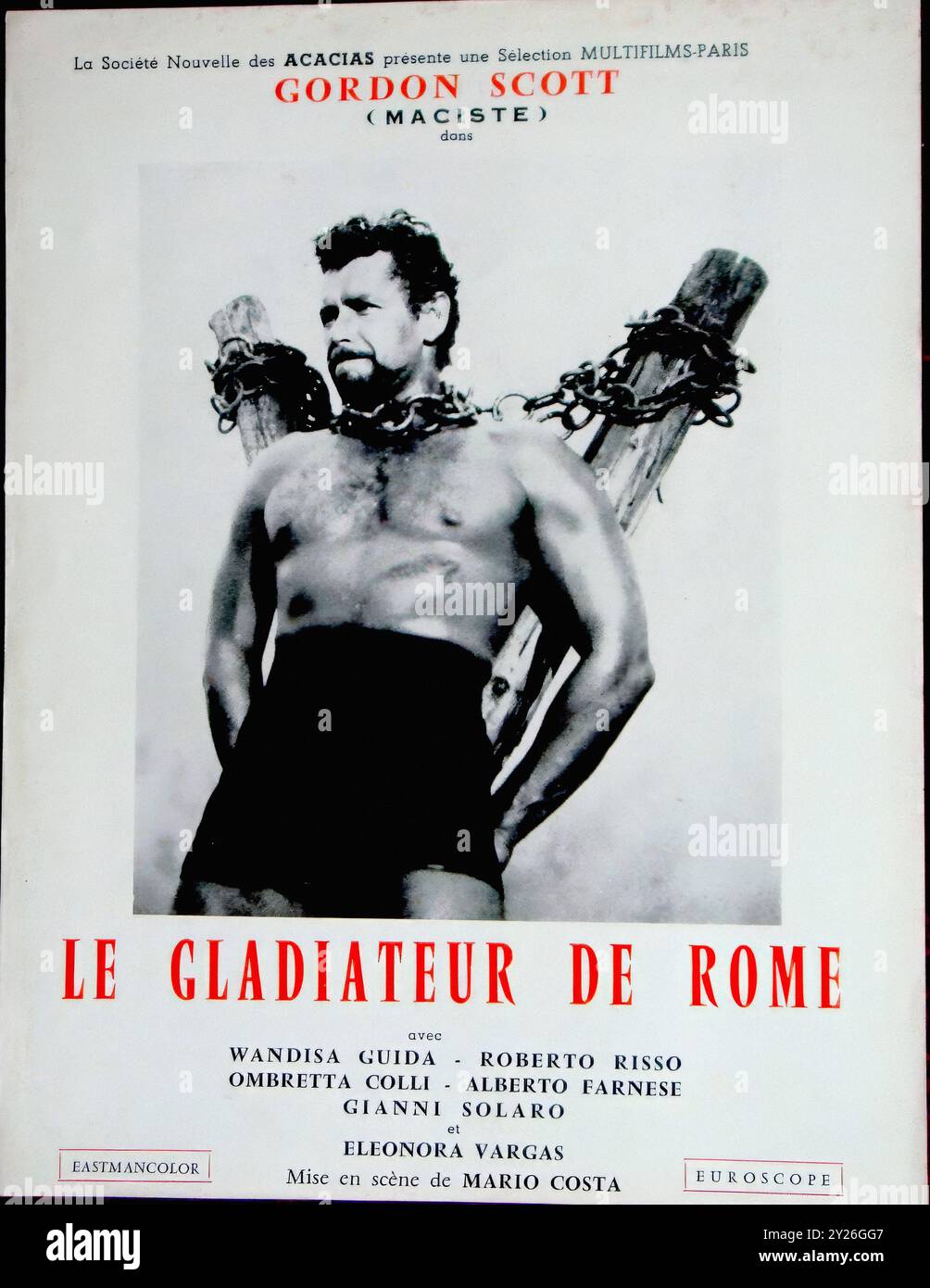 Gladiator of Rome (1962) - Vintage French Movie Poster Stock Photo - Alamy