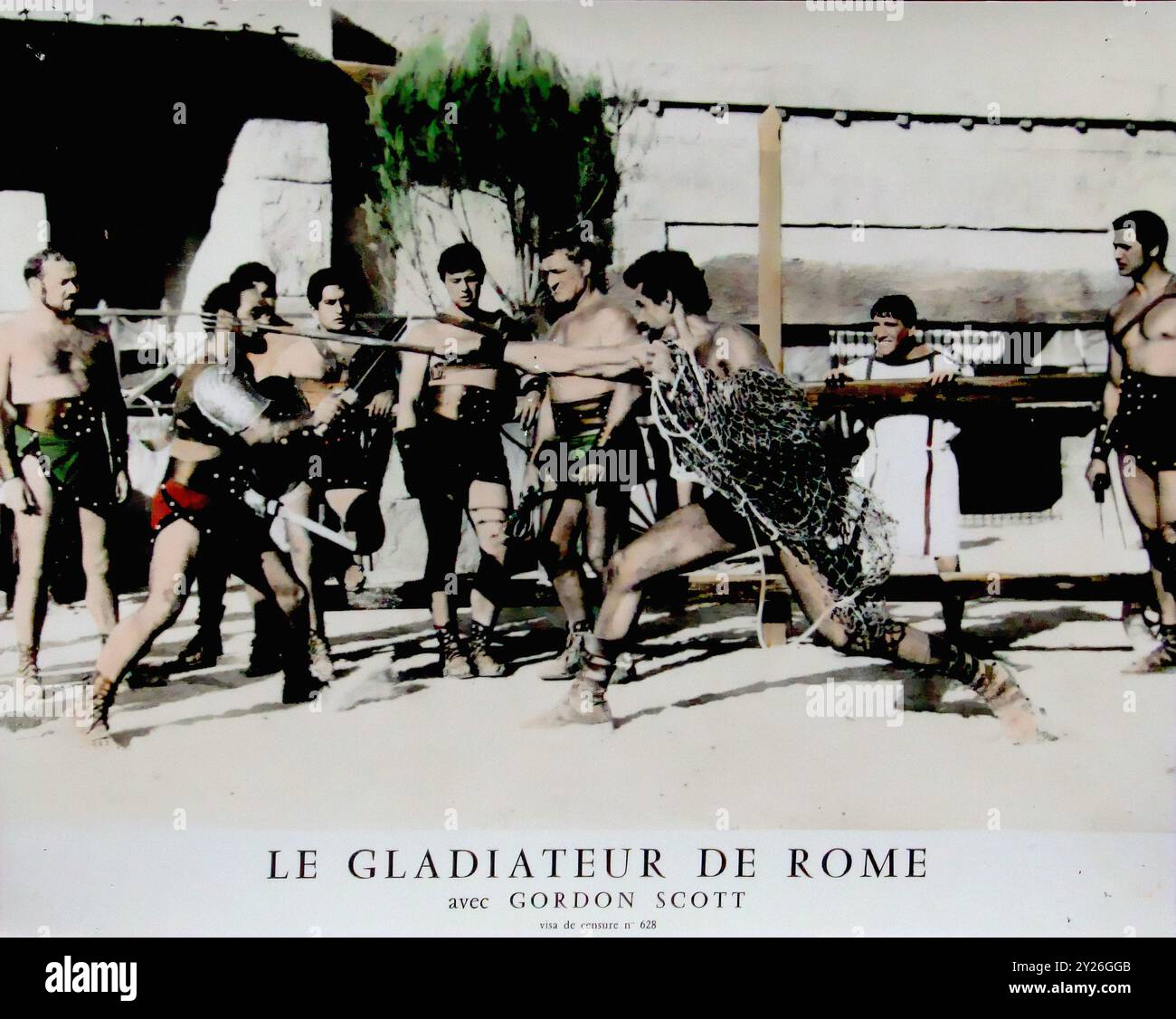 Gladiator of Rome (1962) 014 - Vintage French Lobby Card Stock Photo ...