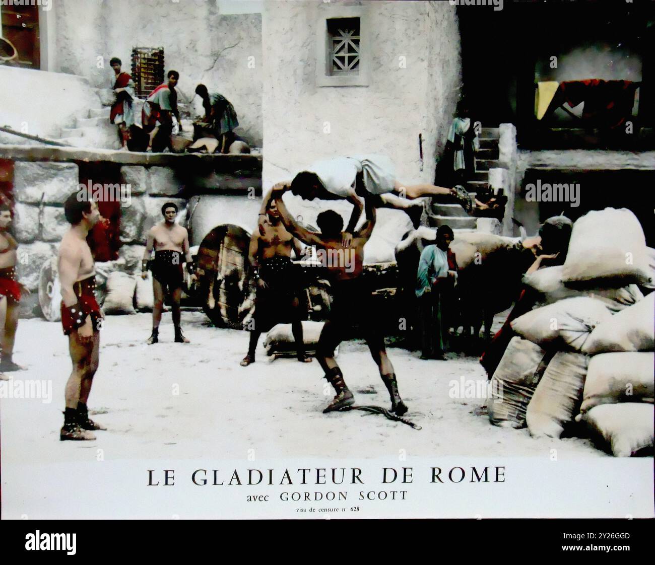 Gladiator of Rome (1962) 016 - Vintage French Lobby Card Stock Photo ...