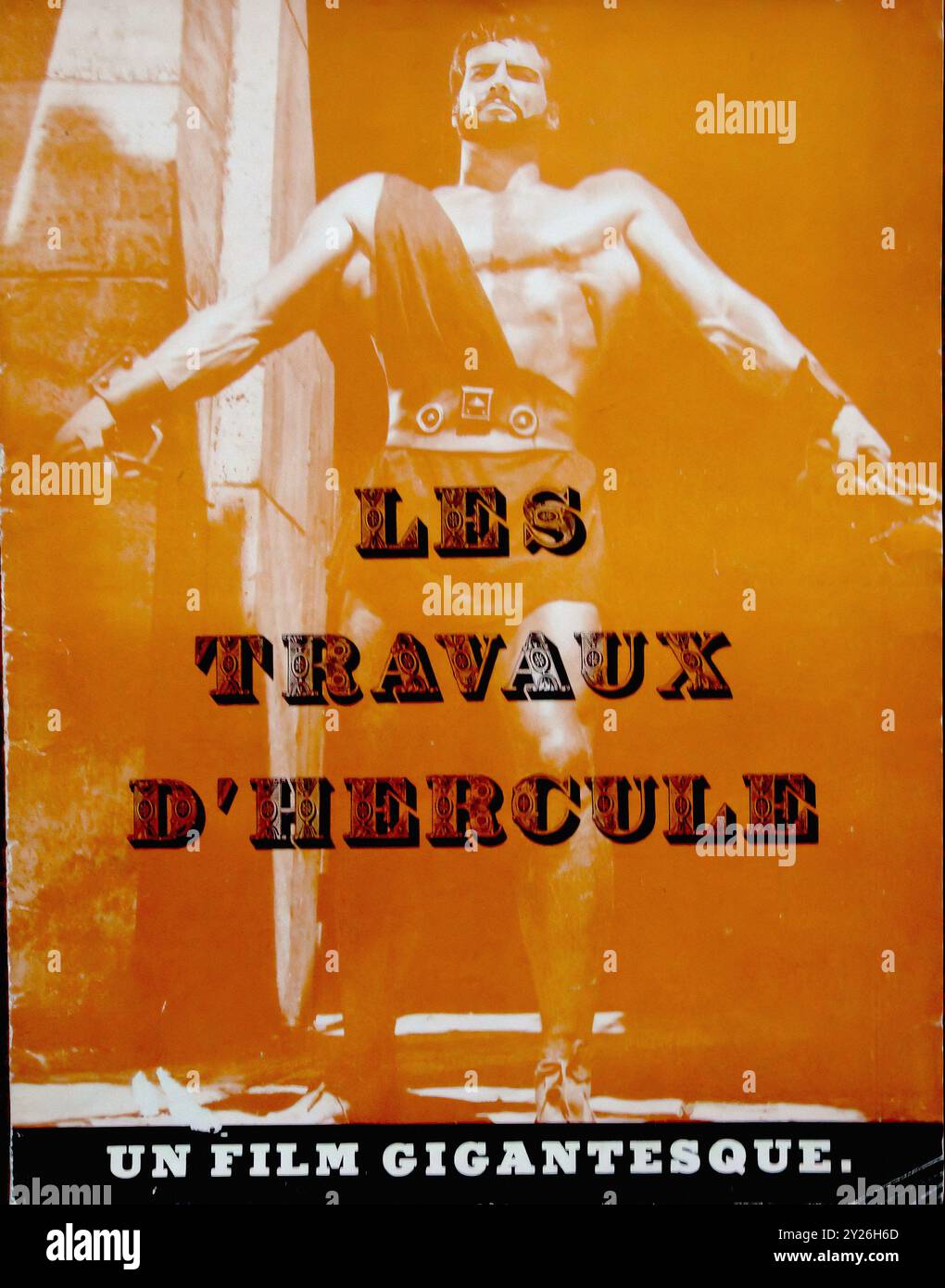 Hercules (1958) - Vintage French Movie Poster Stock Photo - Alamy